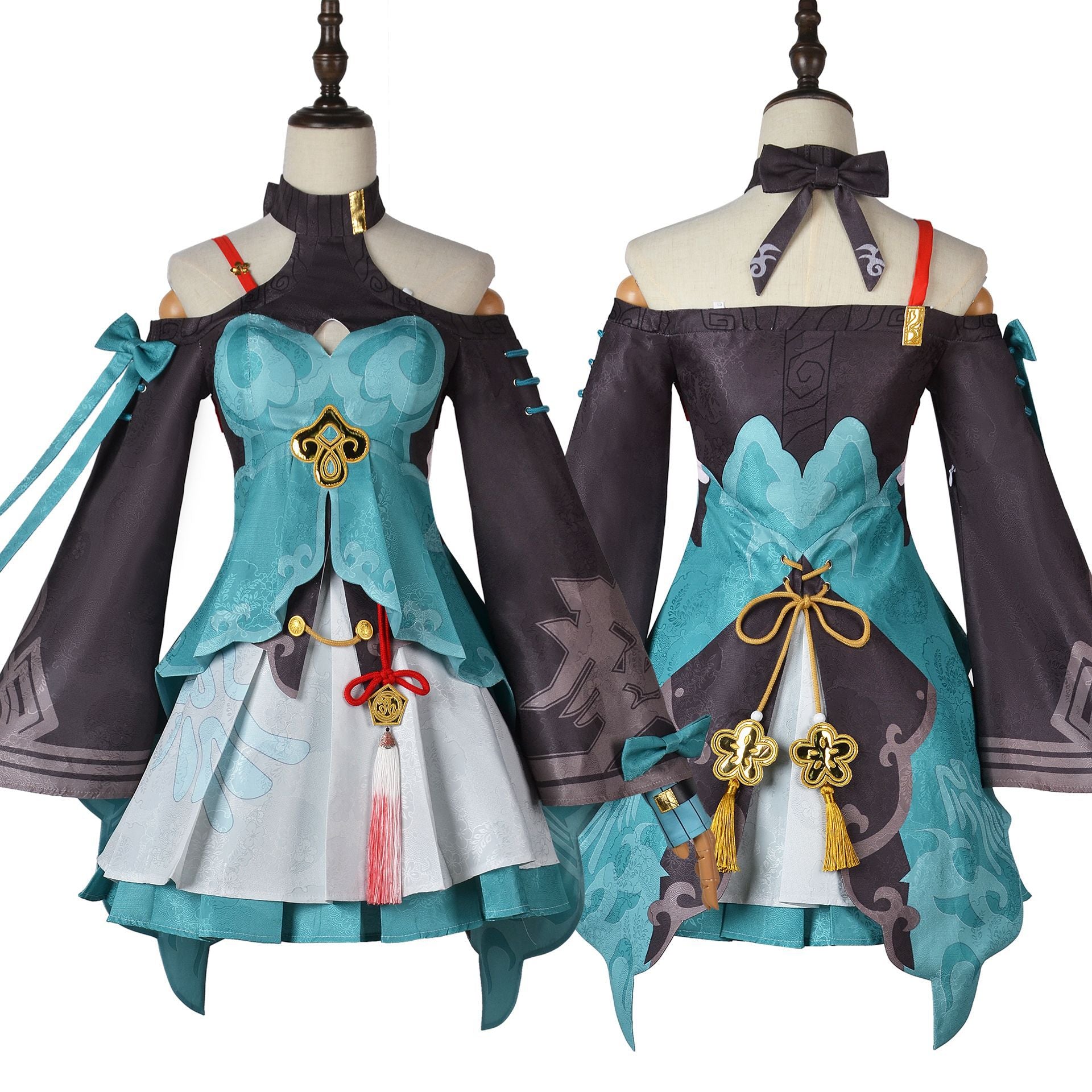 Qingque Cosplay Costume Set | Honkai: Star Rail | Full Outfit ...