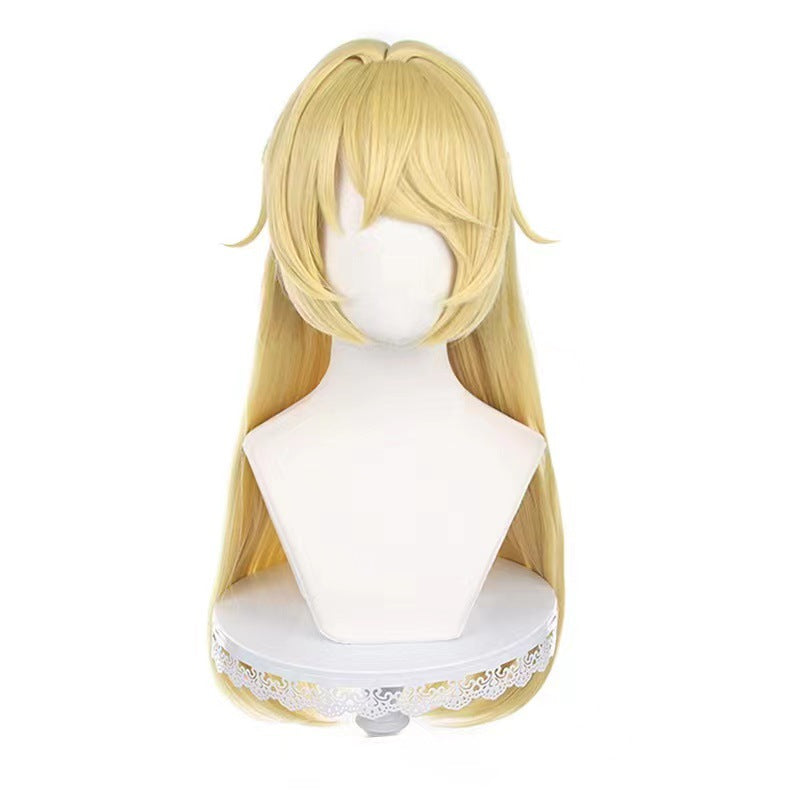Genshin Impact Fischl Cosplay Wig | Blonde Long Hair with Sharp – WearCos