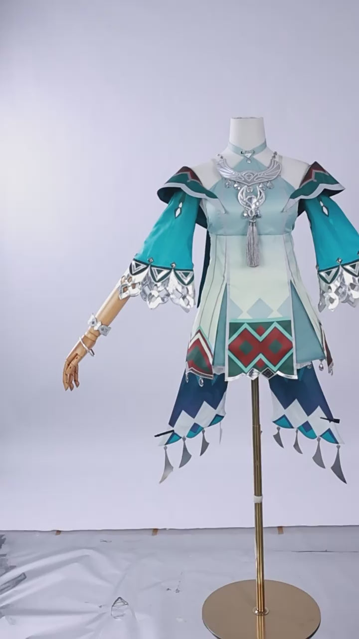 Lan Yan Cosplay Costume Set | Genshin Impact | Full Set & Accessories ...