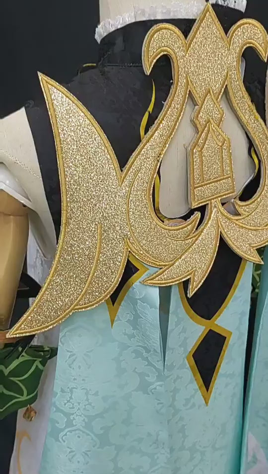 Nahida Cosplay Costume Set | Genshin Impact | Full Set with Embroidered ...