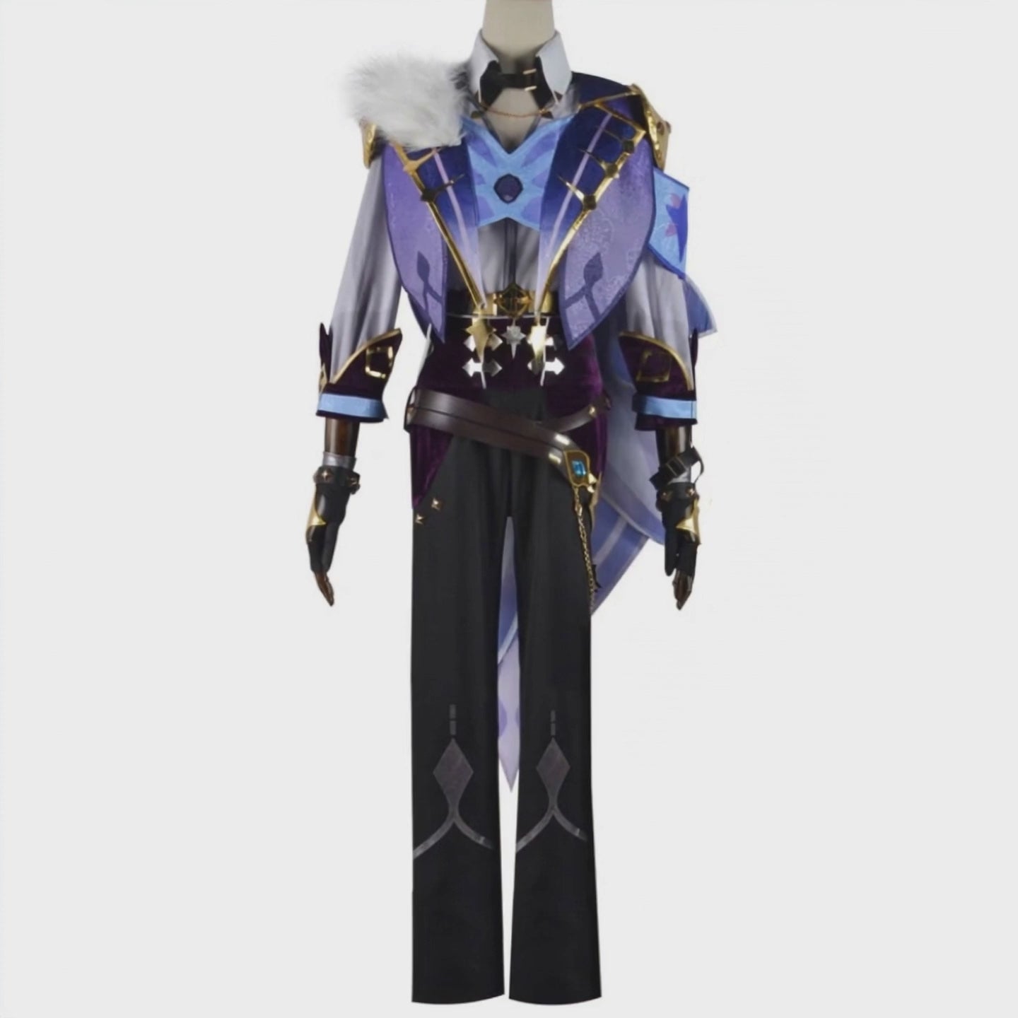 Kaeya Cosplay Costume Set | Frostwind Knight Outfit | Genshin Impact ...